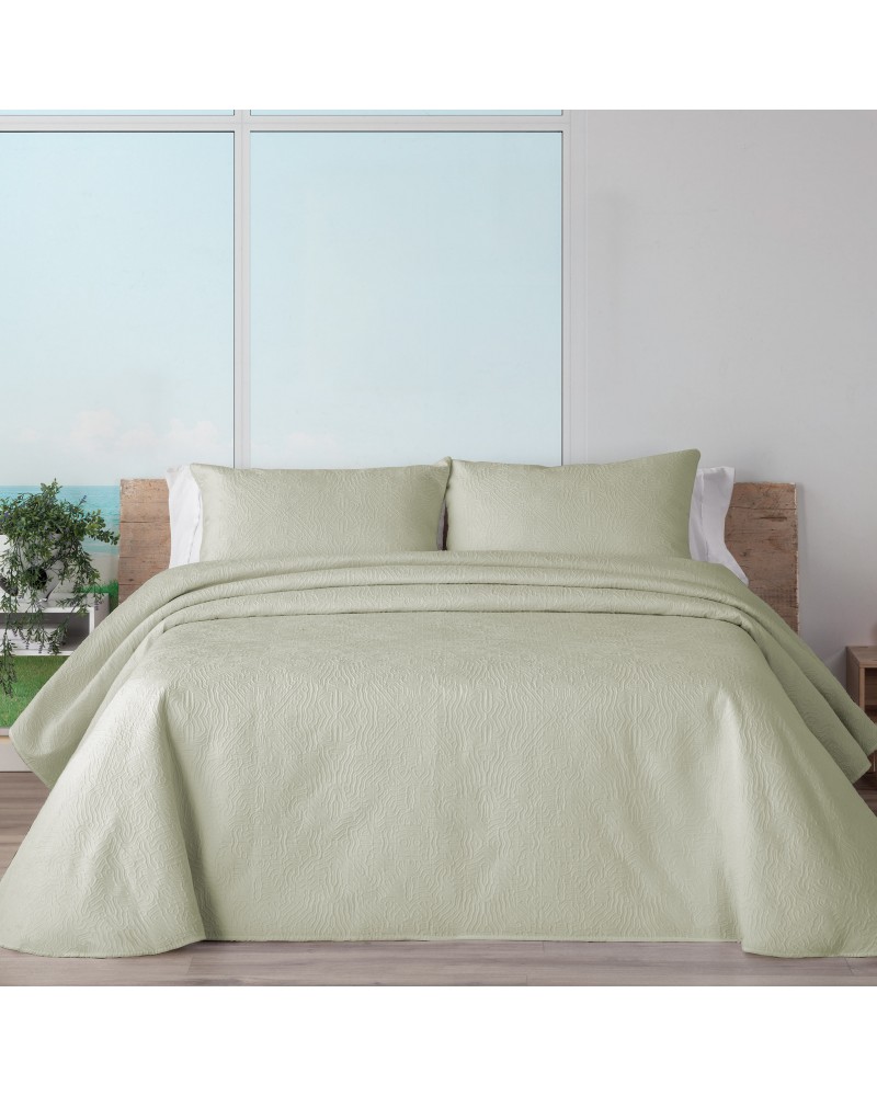 Colcha bouti de verano mosaico verde